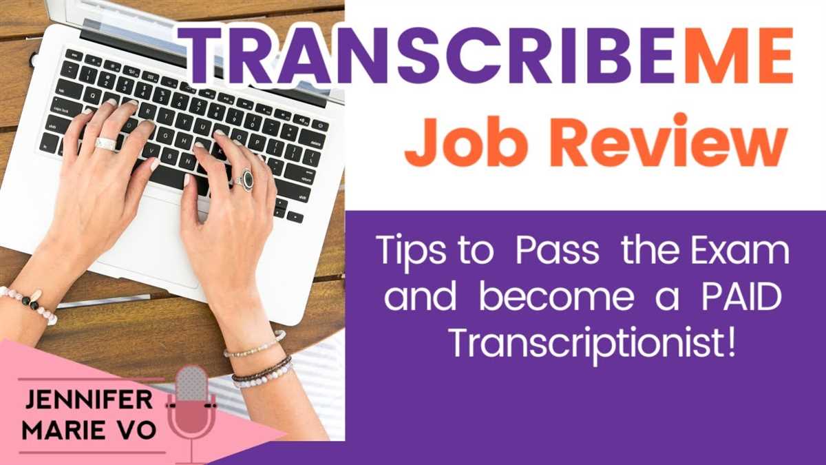 Answers to TranscribeMe Exam Tips and Solutions