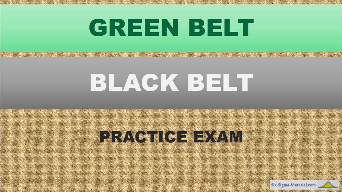Aigpe Green Belt Exam Answer Key
