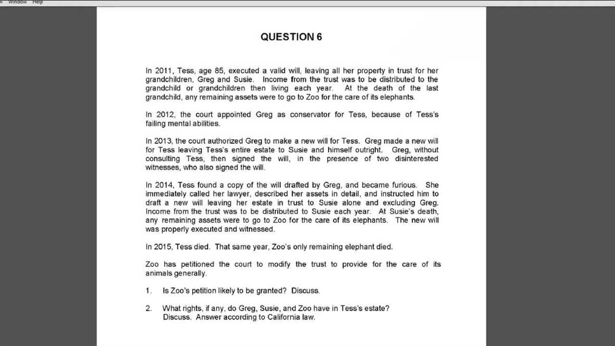 California Bar Exam Sample Answers and Analysis