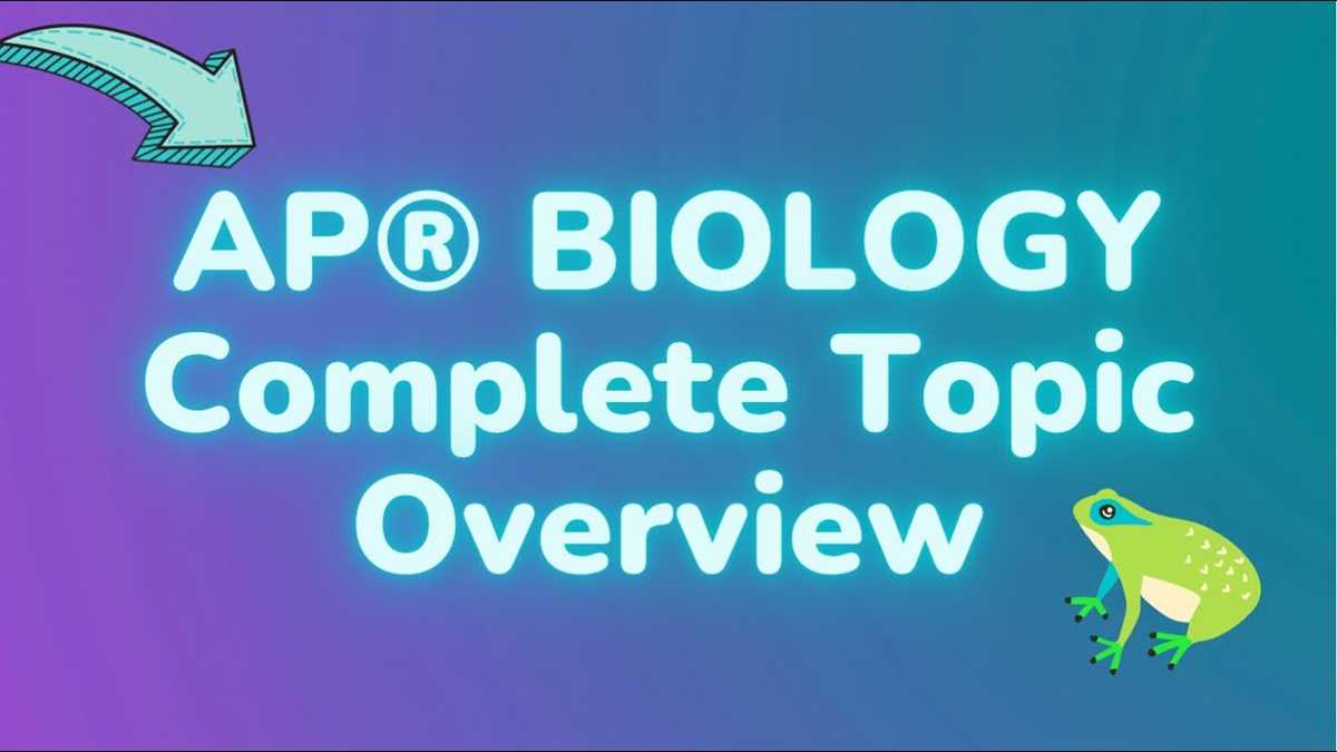 AP Biology Exam Answer Key and Study Guide