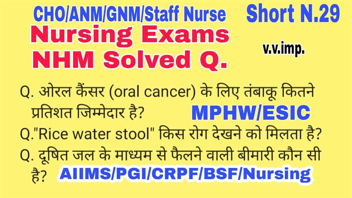 Nursing Exam Questions and Answers for Aspiring Nurses