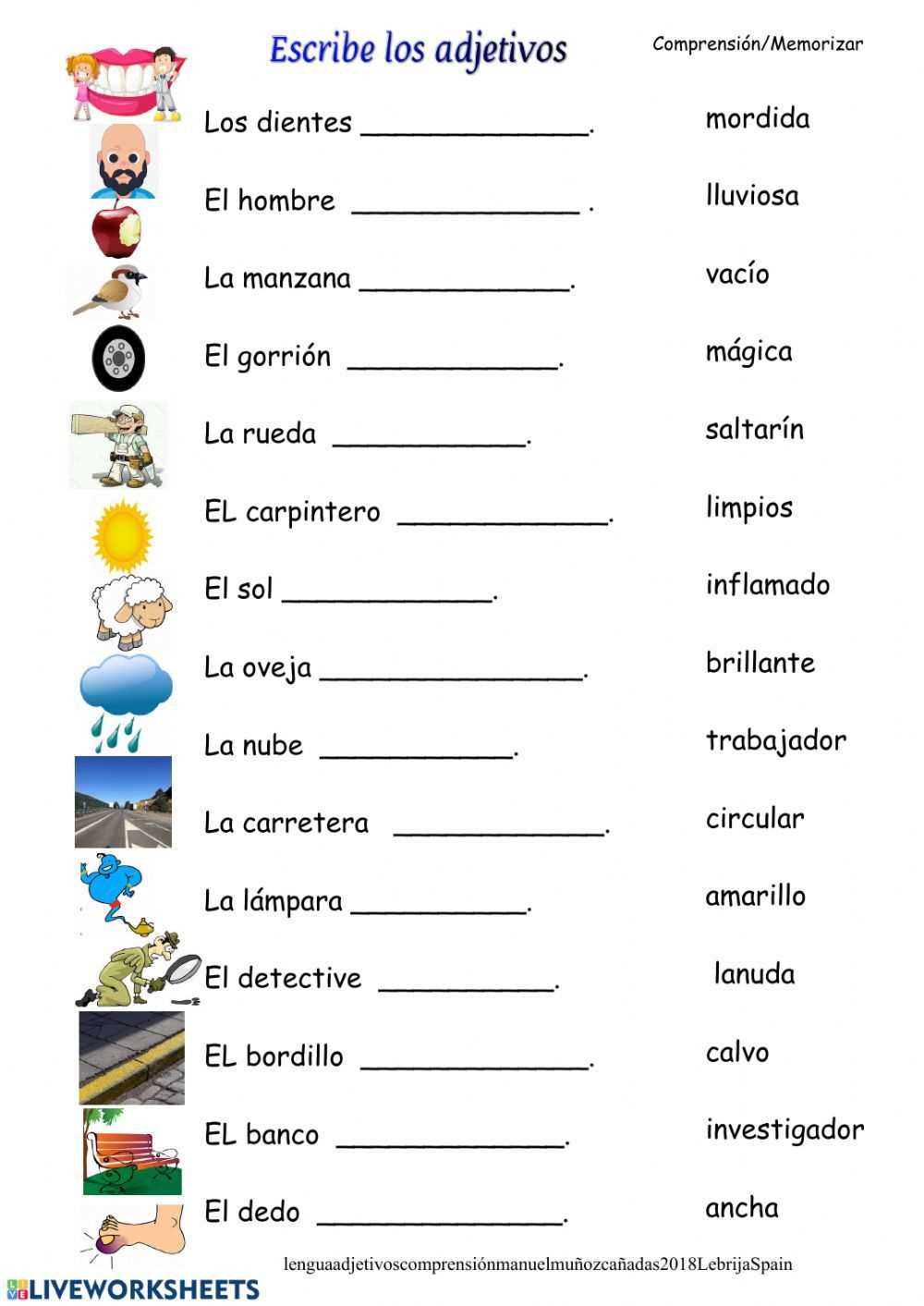 Cracking the Code: Unlocking the Los Adjetivos Worksheet Answer Key