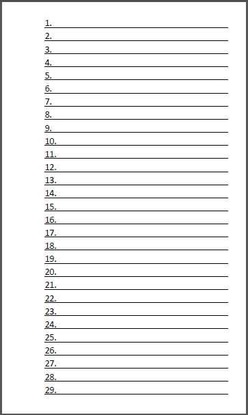 10 Ways Numbered Lined Paper Can Help You Stay Organized and Productive