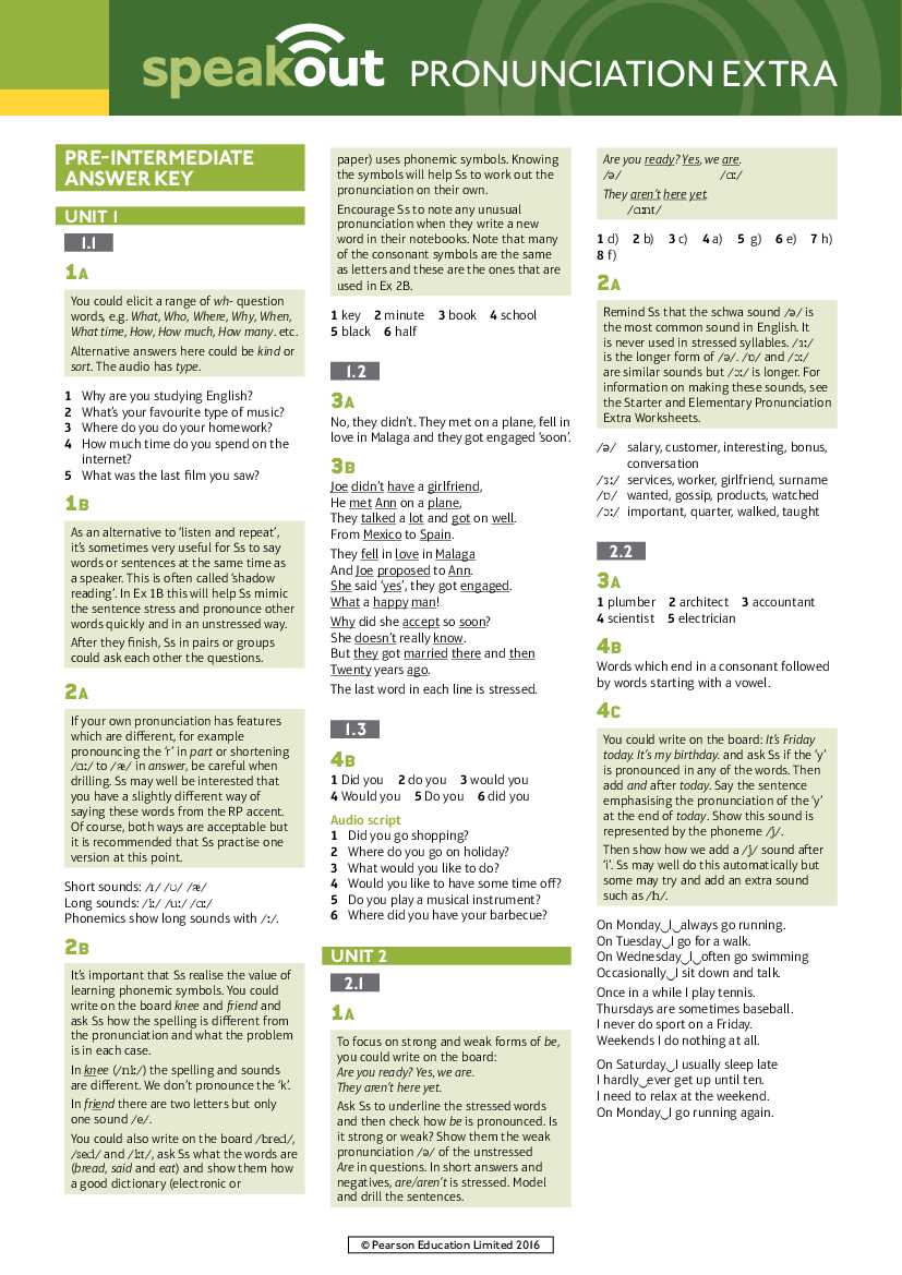 Mastering Parts of Speech: Glencoe McGraw Hill Unit 1 Answer Key Revealed